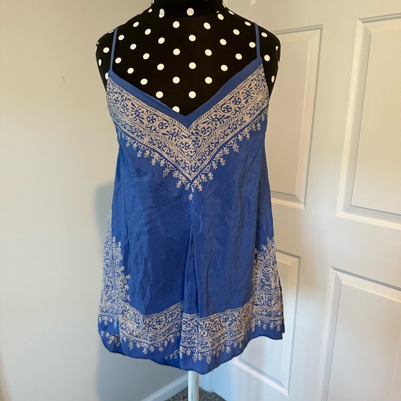 HD in Paris | Tops | Hd In Paris Blue And White Tank Top | Poshmark